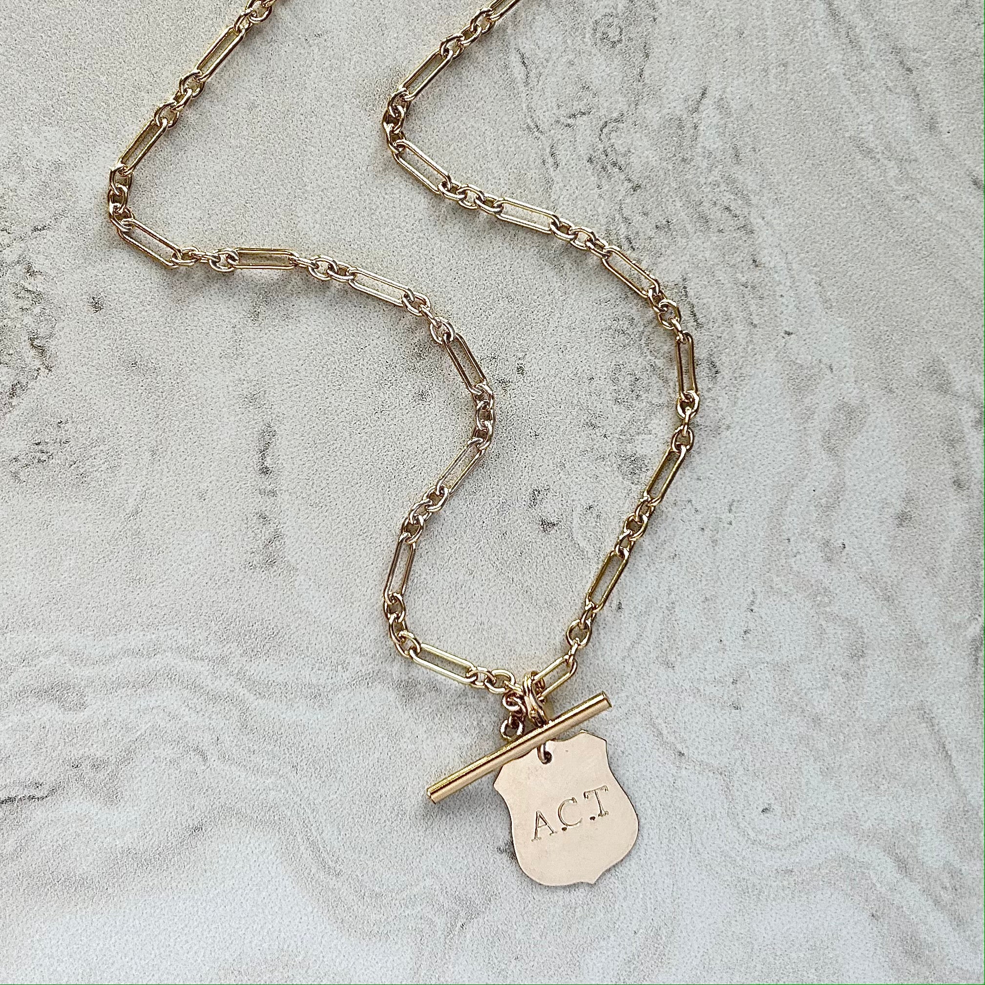 Crest Charm - Gold, Silver, Rose Gold | Misuzi